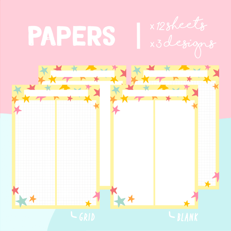 heartmepeach: Digital Notebook for Goodnotes (rainbow set) | ดิจิตอล ...