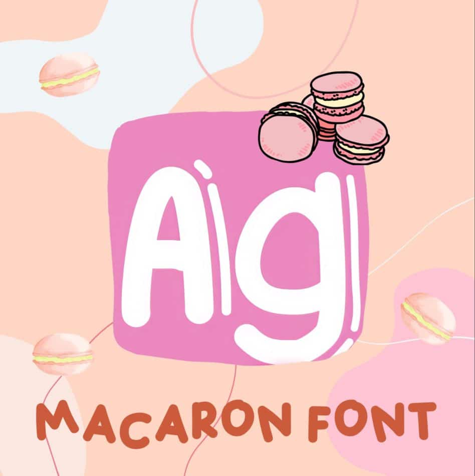 Macaron font ฟอนต์มาการอง – BEARTOR