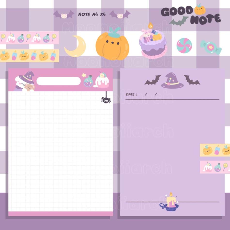 🌙Goodnotes C05 Happy Halloween🎃🍬 [MOIA] – BEARTOR