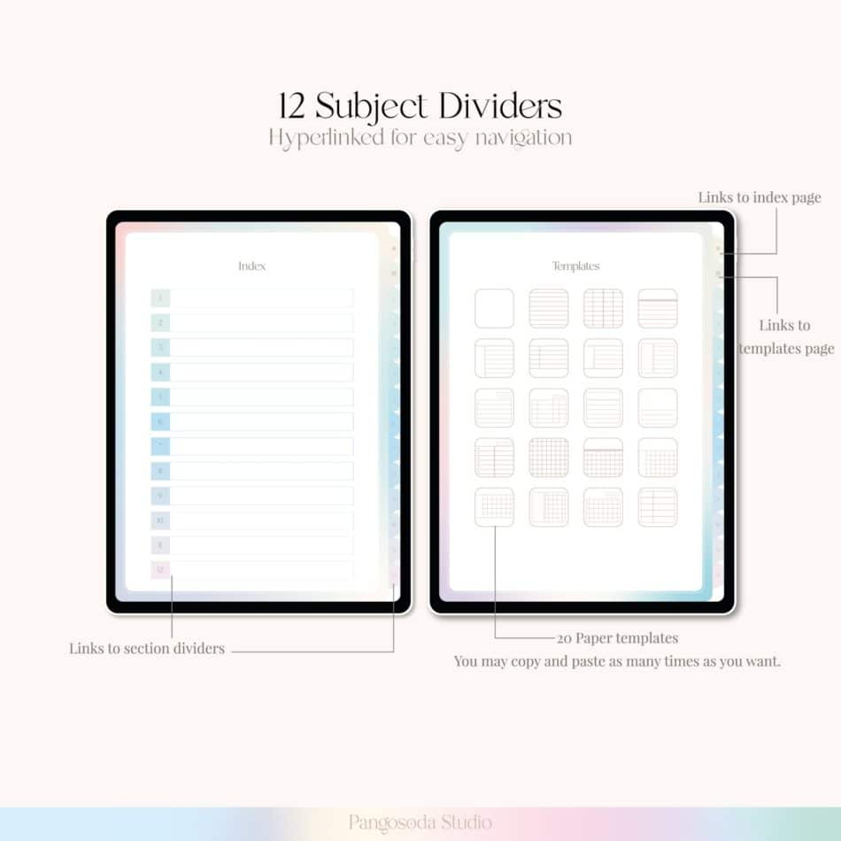 Digital Notebook - (Blue theme) - BEARTOR