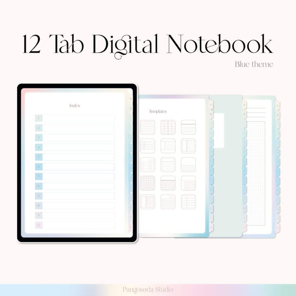 Digital Notebook - (Blue theme) - BEARTOR