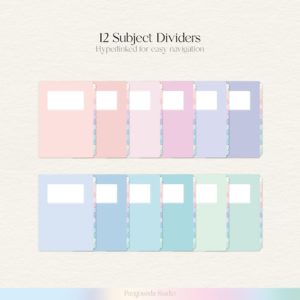 Digital Notebook – (Rainbow theme) – BEARTOR