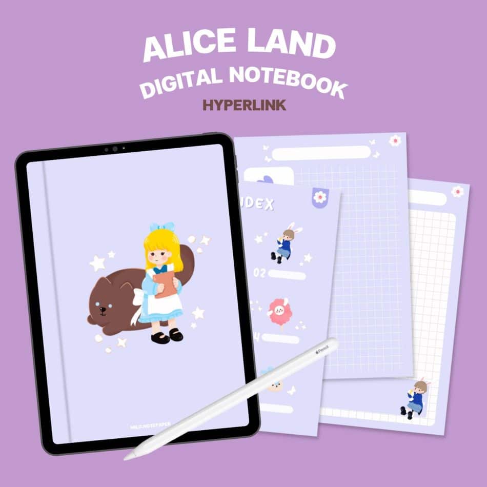 Mild.Notepaper | Digital Notebook (Alice Land) – BEARTOR