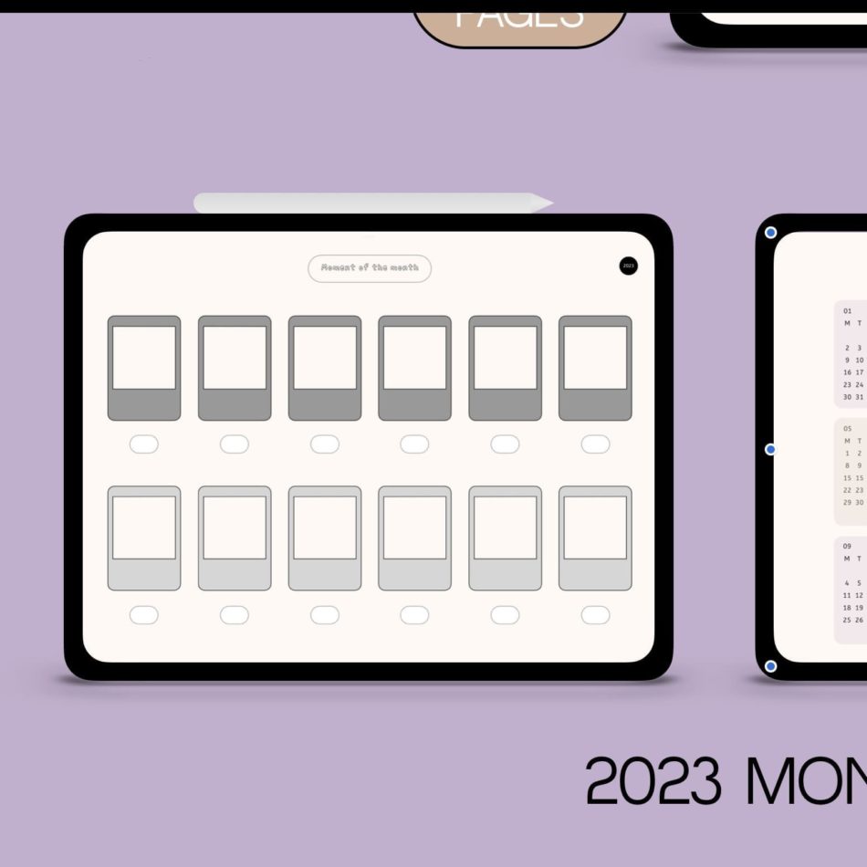 2023 monthly digital planner w/hyperlink - BEARTOR