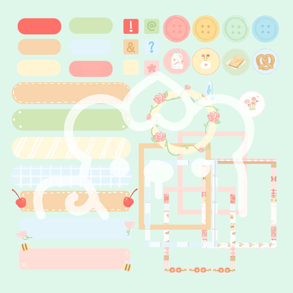 Sweet Kitchen Digital Notebook Set – BEARTOR