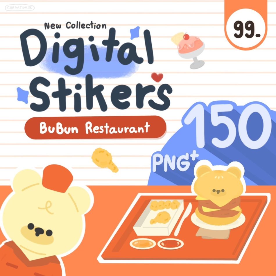 Digital Sticker : BUBUN Restaurant – BEARTOR