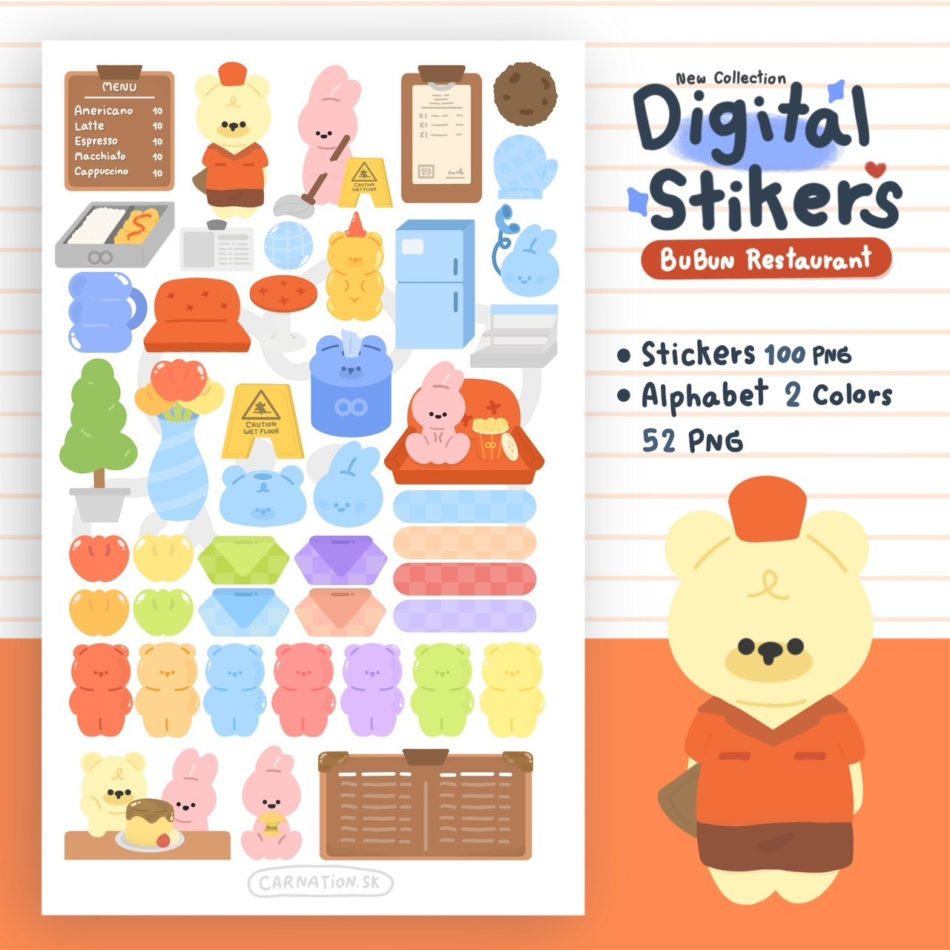 Digital Sticker : BUBUN Restaurant – BEARTOR
